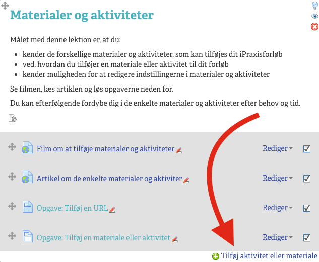 Hvordan indsætter jeg et link?